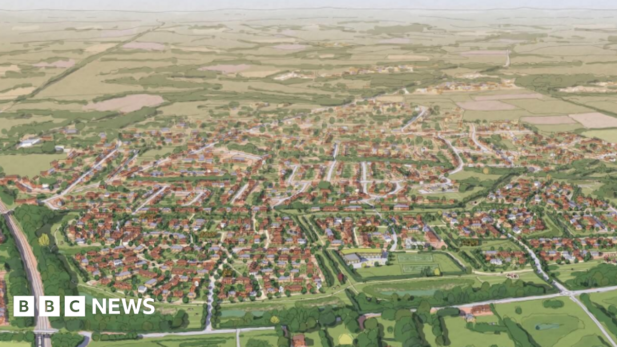 Plans for 1,100 homes on edge of Syston unveiled - BBC News