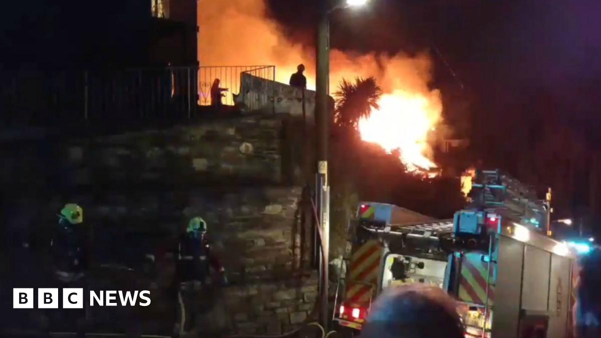 Looe bungalow fire: Woman and two dogs confirmed dead - BBC News