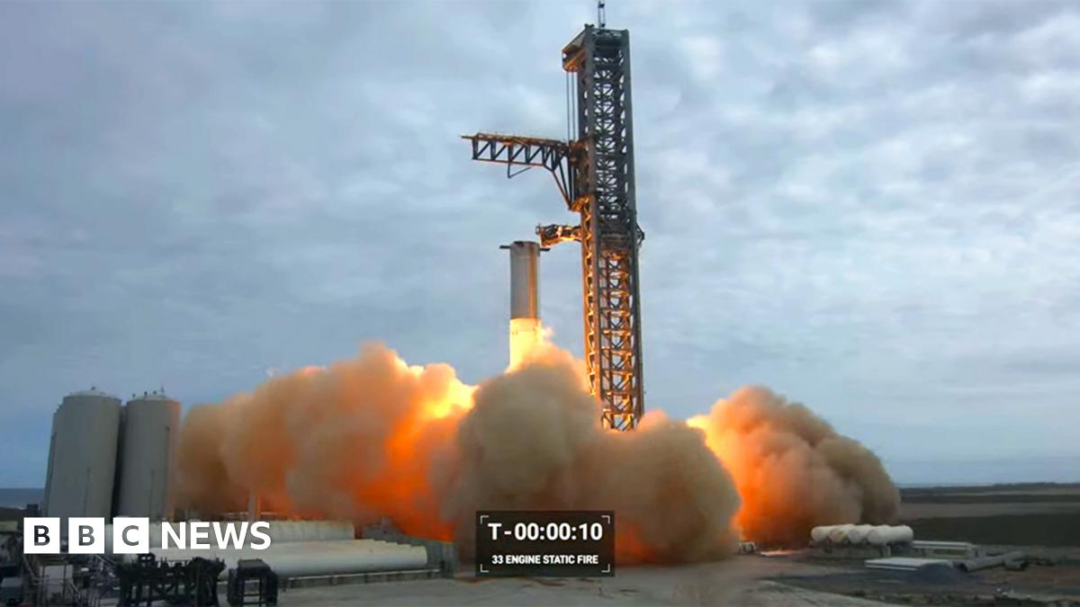 Starship: SpaceX tests the most powerful ever rocket system - BBC News