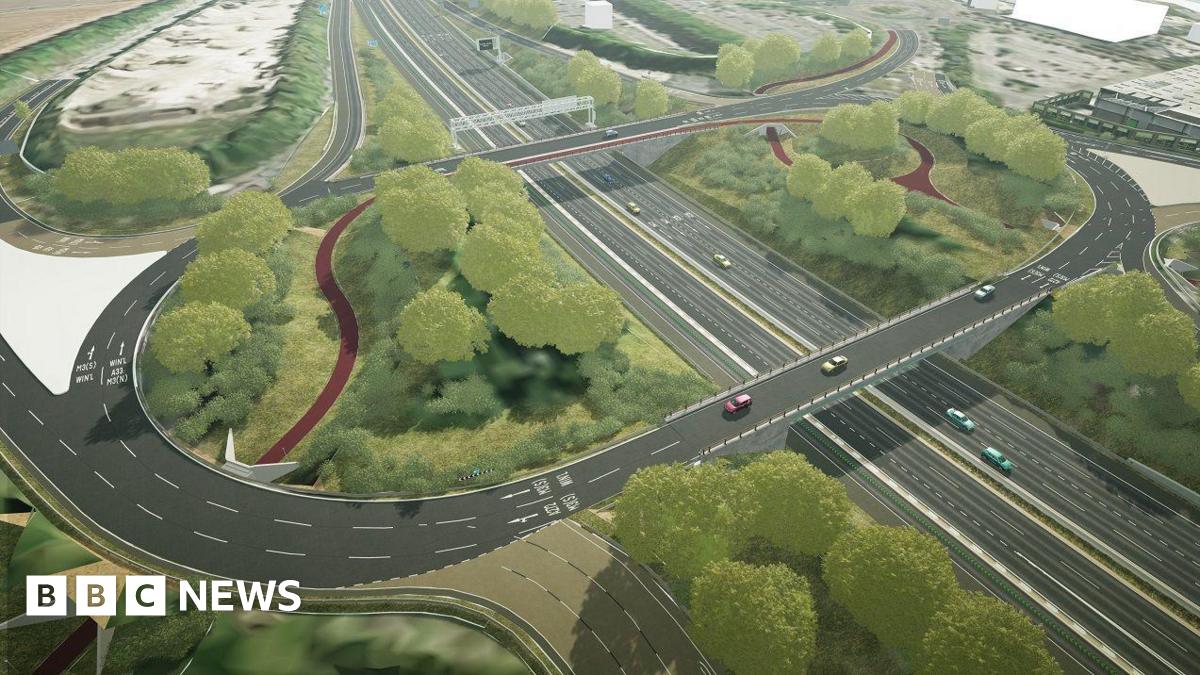 National Highways start £200m work on M3 in Hampshire - BBC News