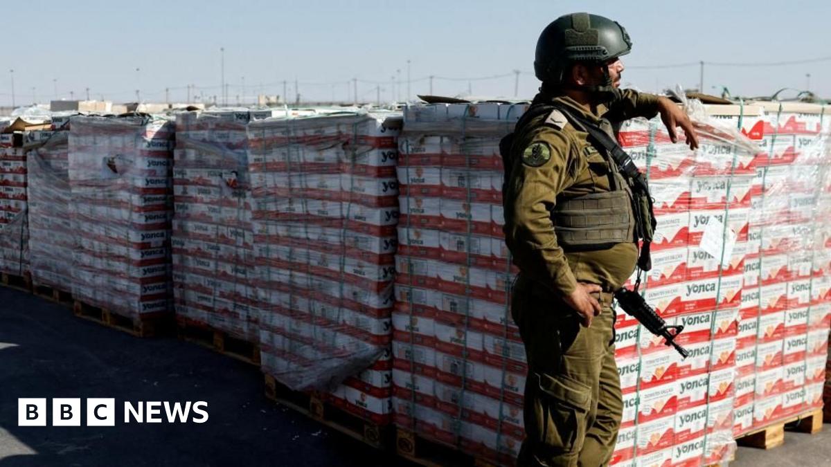 Gaza air drops 'a grotesque distraction', aid agencies warn - BBC News