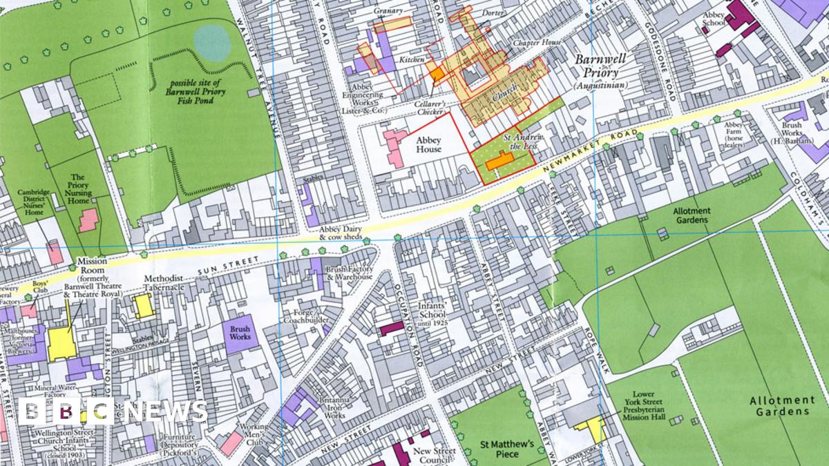 Cambridge map reveals 2,000 years of hidden history - BBC News