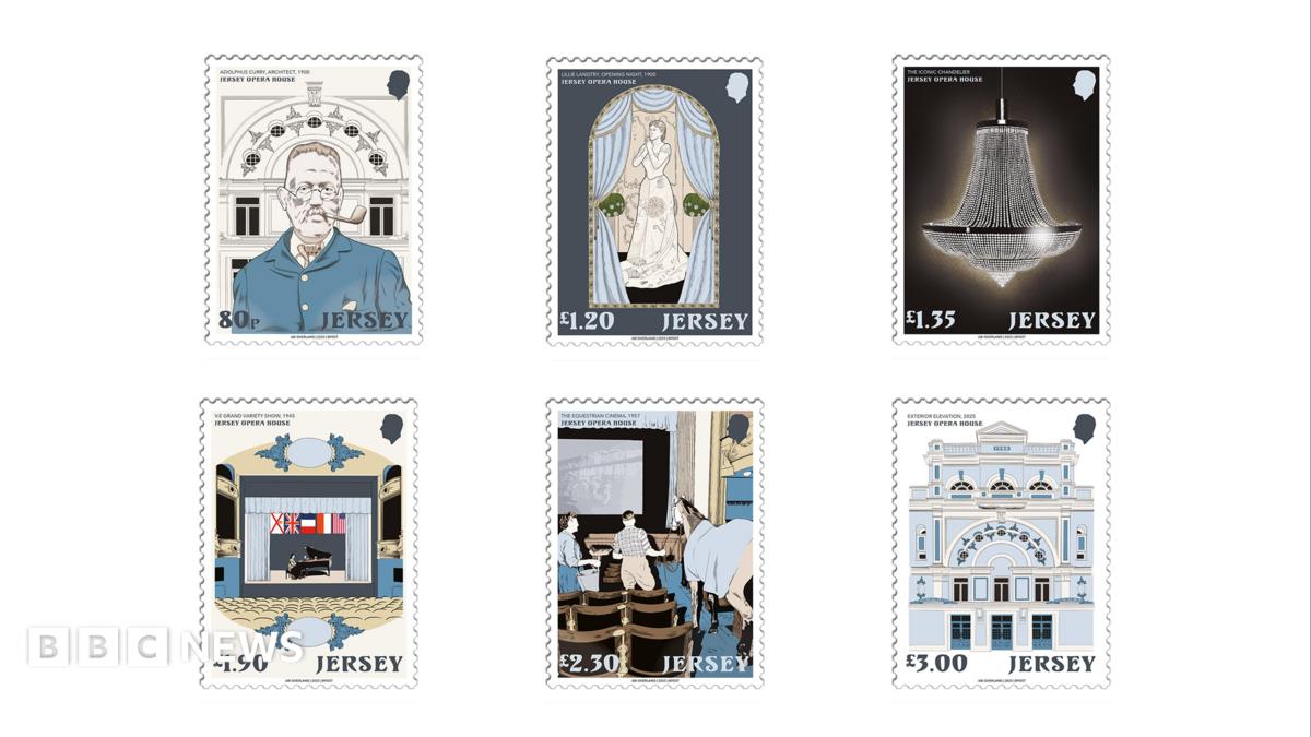 Stamp set celebrates 125 years of Jersey Opera House - BBC News