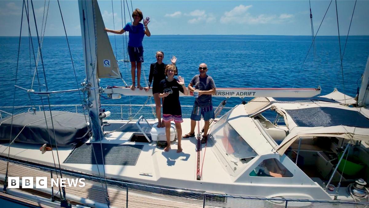 Brighton family's eight-year action-packed sailing adventure - BBC News