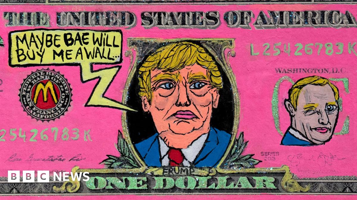 Defaced money show in Cambridge addresses 250 years of anger - BBC News