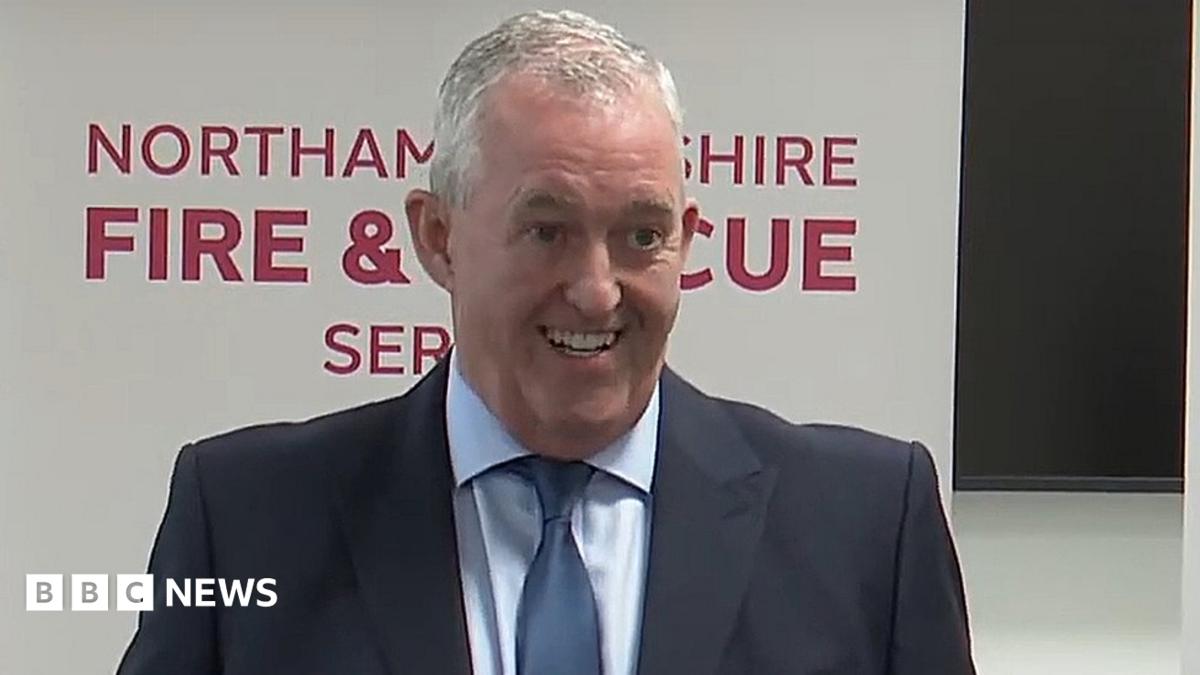 Northamptonshire fire chief left having signed settlement deal - BBC News