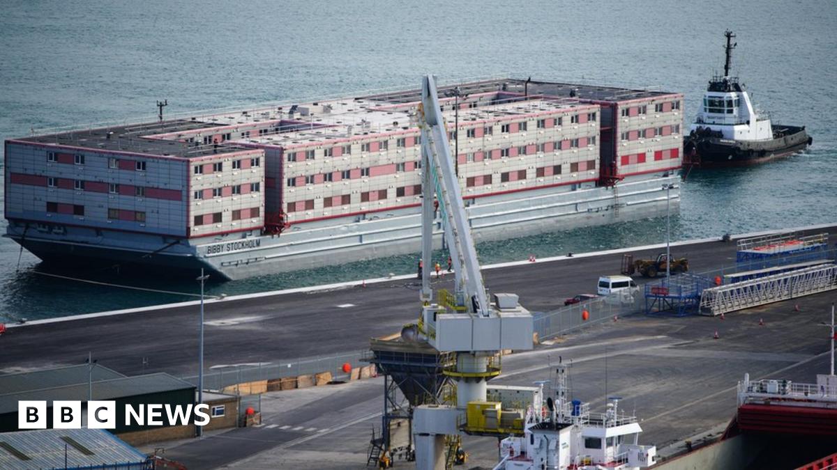 Bibby Stockholm: Asylum seeker barge docks in Portland as migration ...