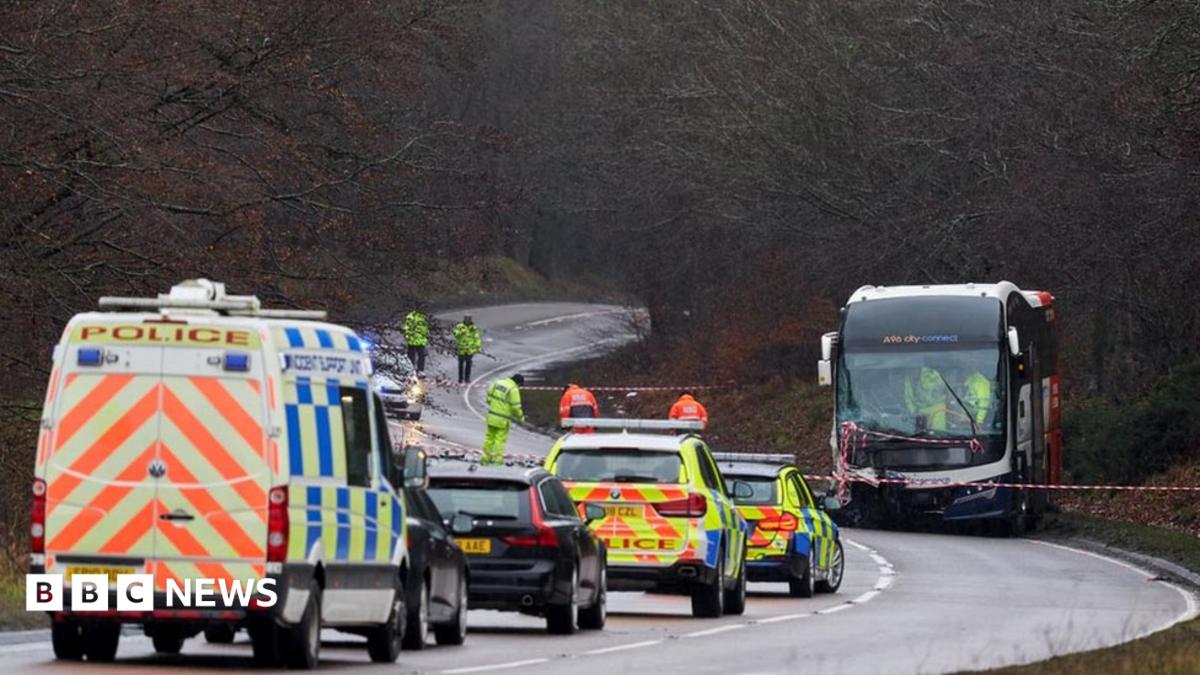 Man killed in crash with bus in Moray is named as Ian Meiklejohn - BBC News