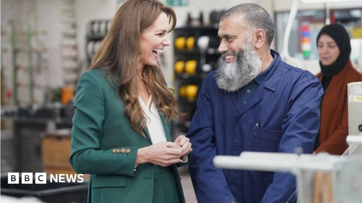 Princess of Wales visits Leeds textile mill with family connection ...