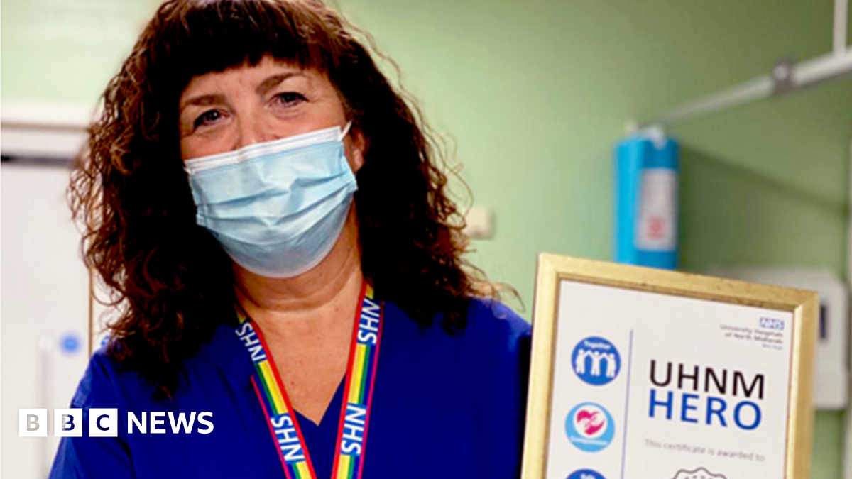 Staffordshire hospital worker thanked for spotting cancerous mole - BBC ...