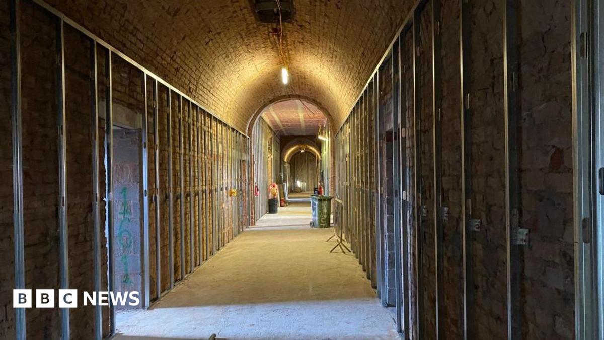 Look inside Wolverhampton's abandoned Royal Hospital - BBC News