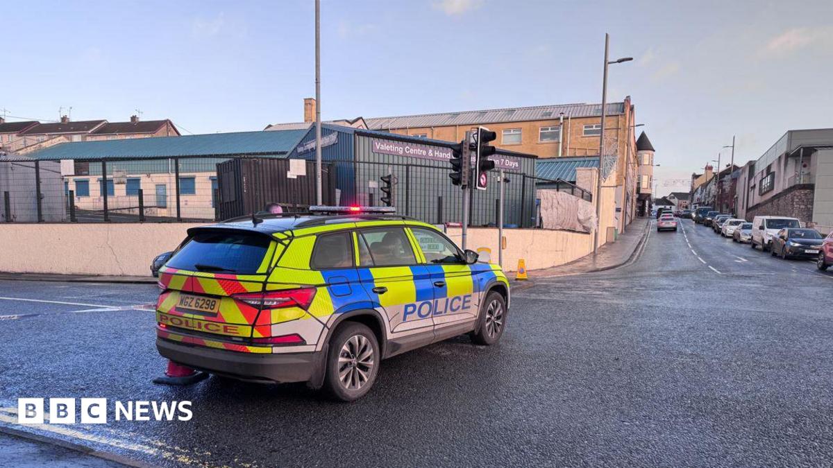 Dungannon: Pedestrian dies after being knocked down - BBC News