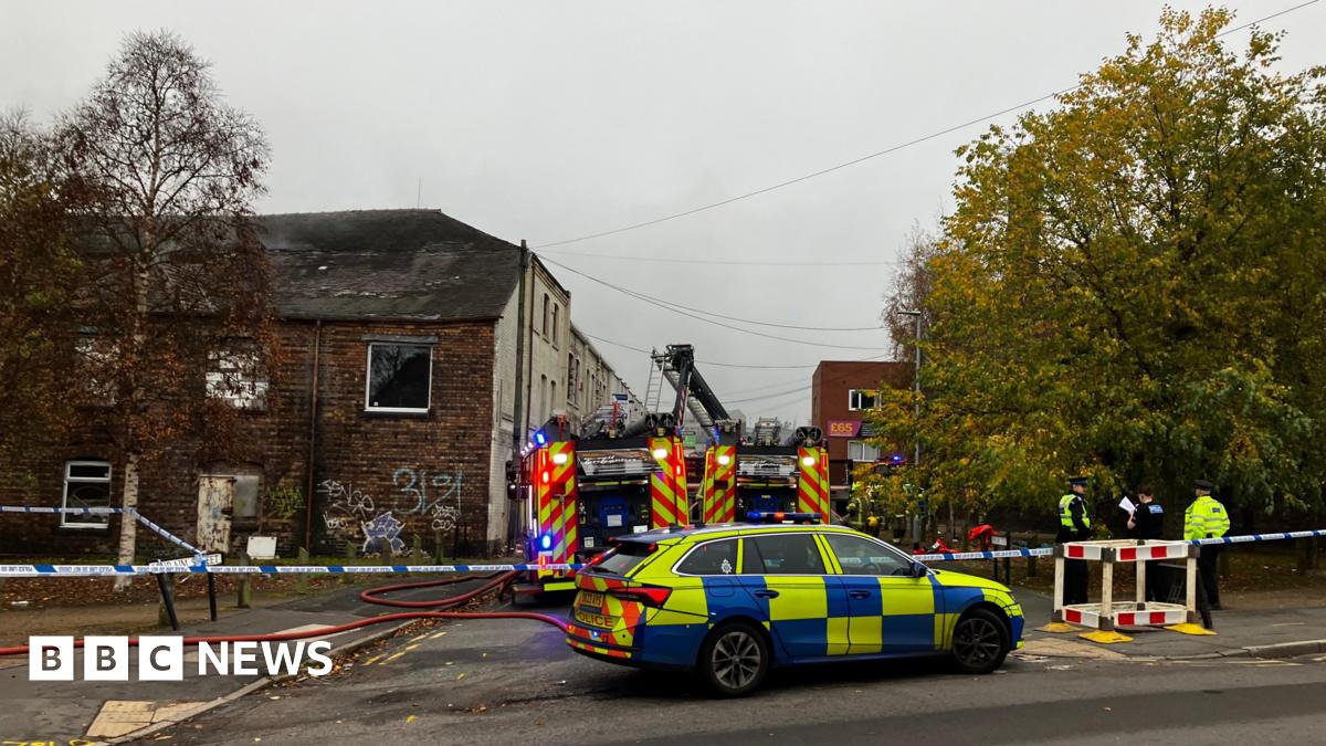 Man charged over derelict building fire in Hanley - BBC News