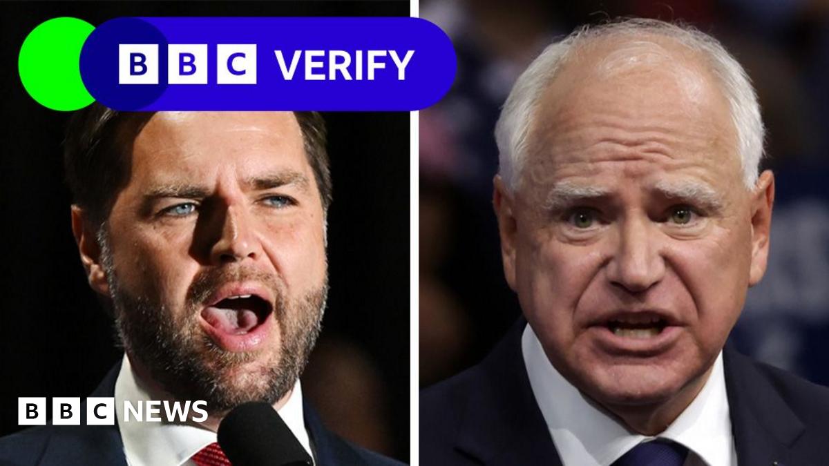 What we know about military records of Walz and Vance - BBC News