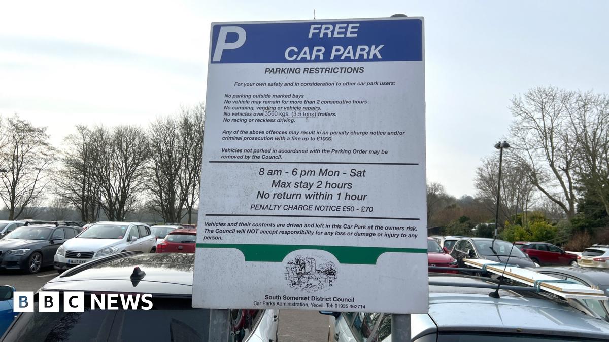 Hundreds against Somerset Council's plan to end free parking - BBC News