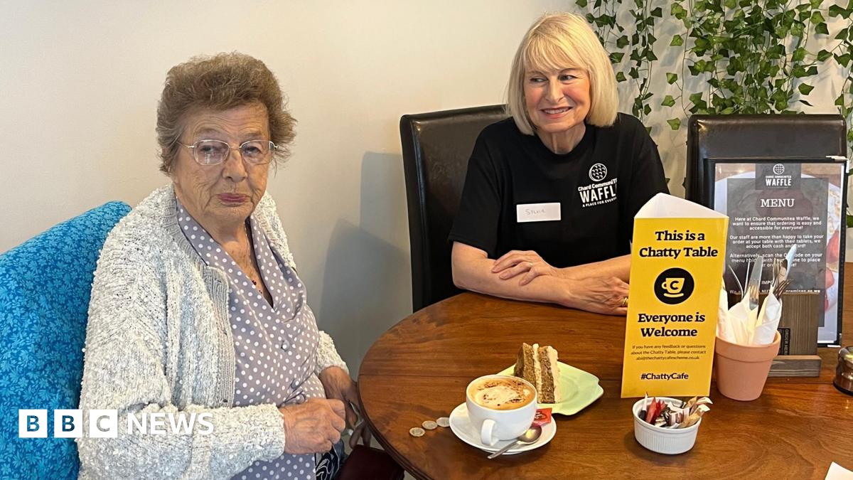 Chard cafe runs chatty sessions to combat loneliness - BBC News