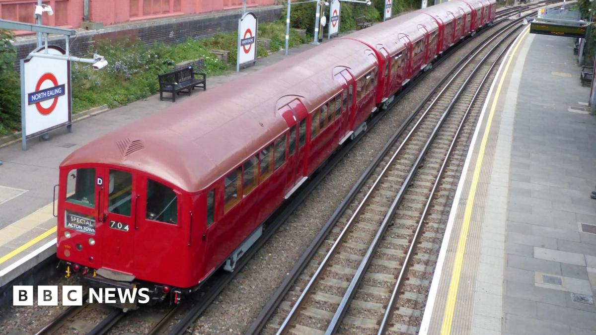 Vandals damage Tube train restored to its 1938 original state - BBC News