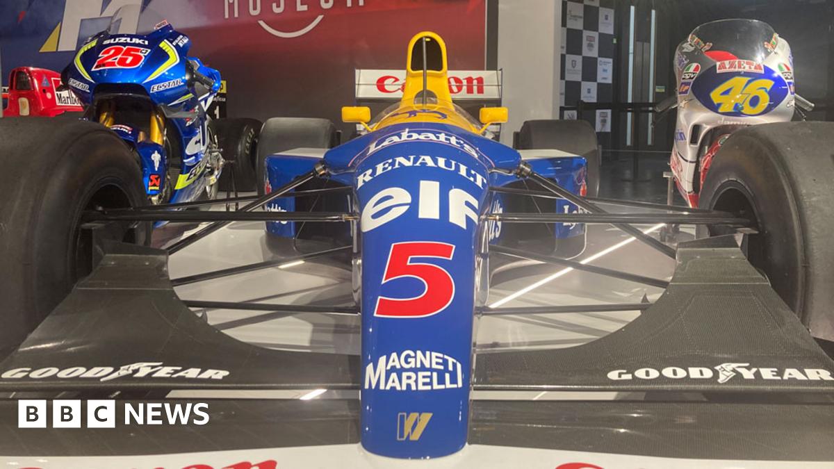 British Grand Prix: Iconic F1 cars on display at Silverstone - BBC News