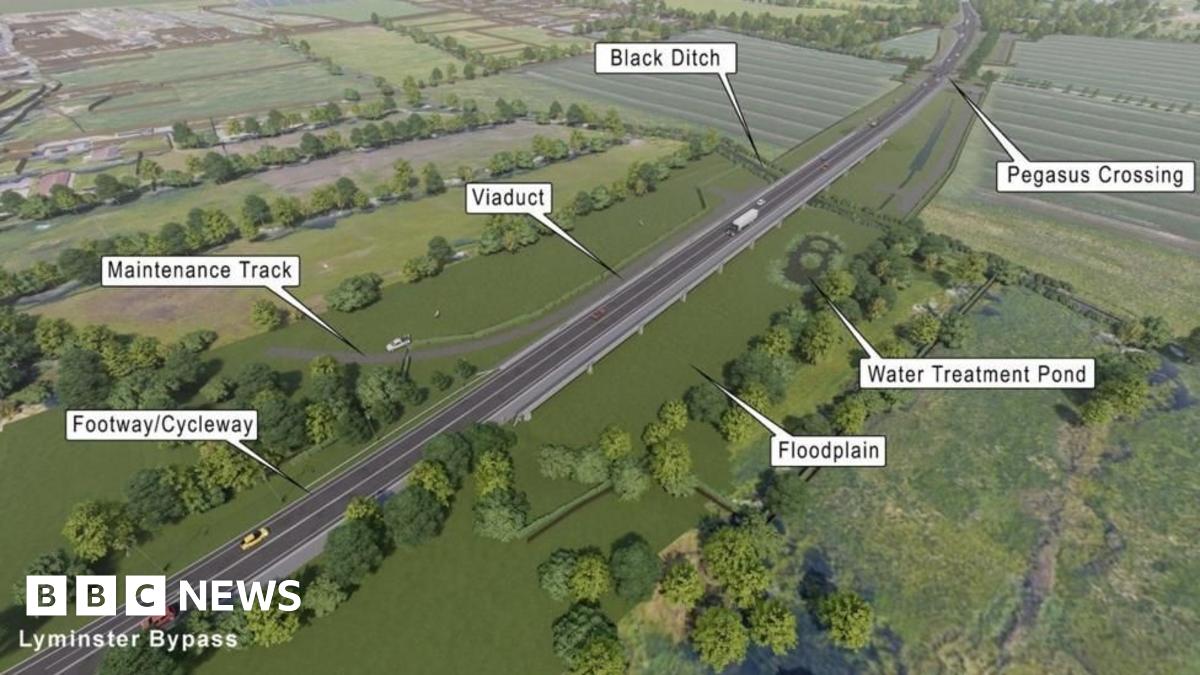 Date set for opening of £50m new Lyminster bypass - BBC News