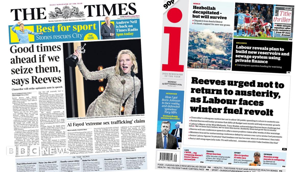 Newspaper headlines: 'Labour war on tax cheats' and winter fuel 'revolt ...