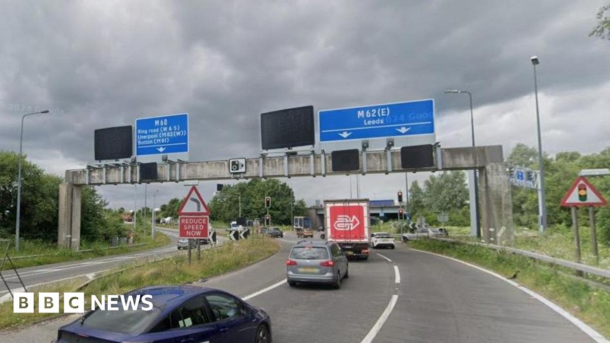 Simister Island two-year motorway junction works approved - BBC News
