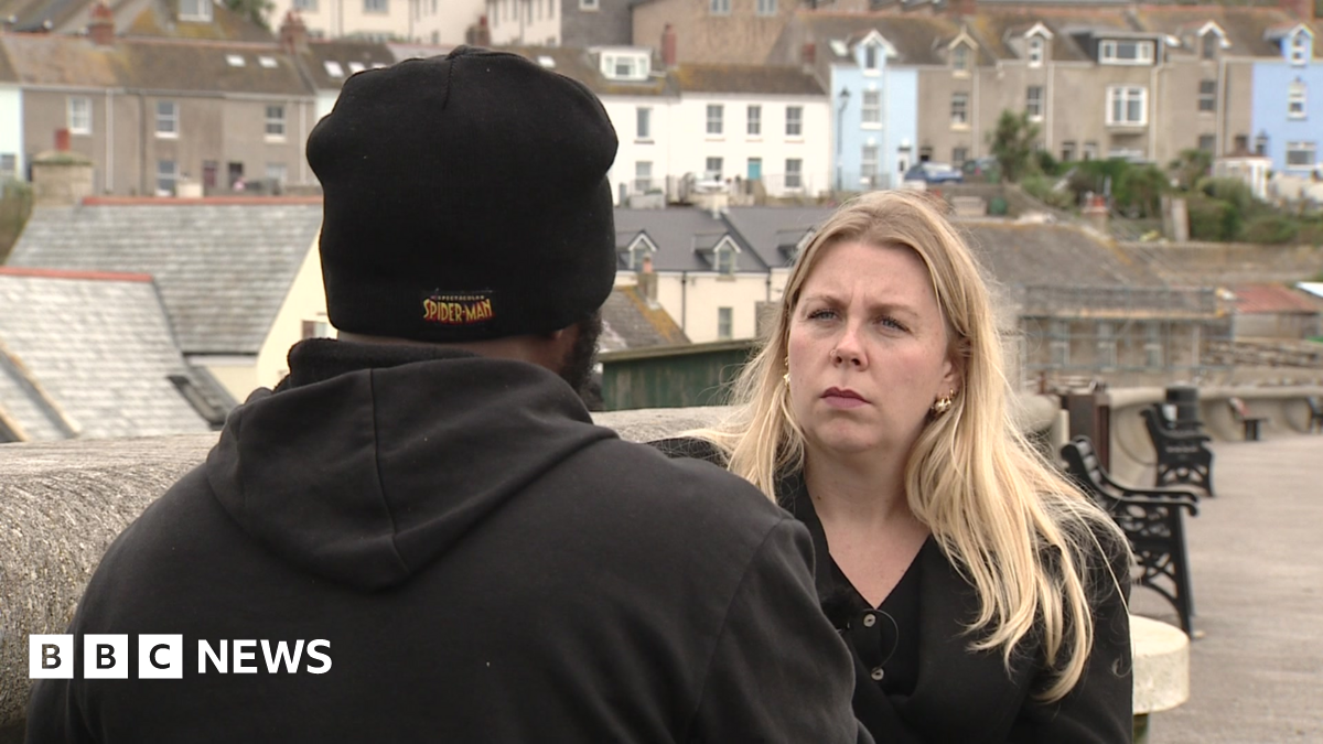 Bibby Stockholm resident keen to start 'second chance at life' - BBC News