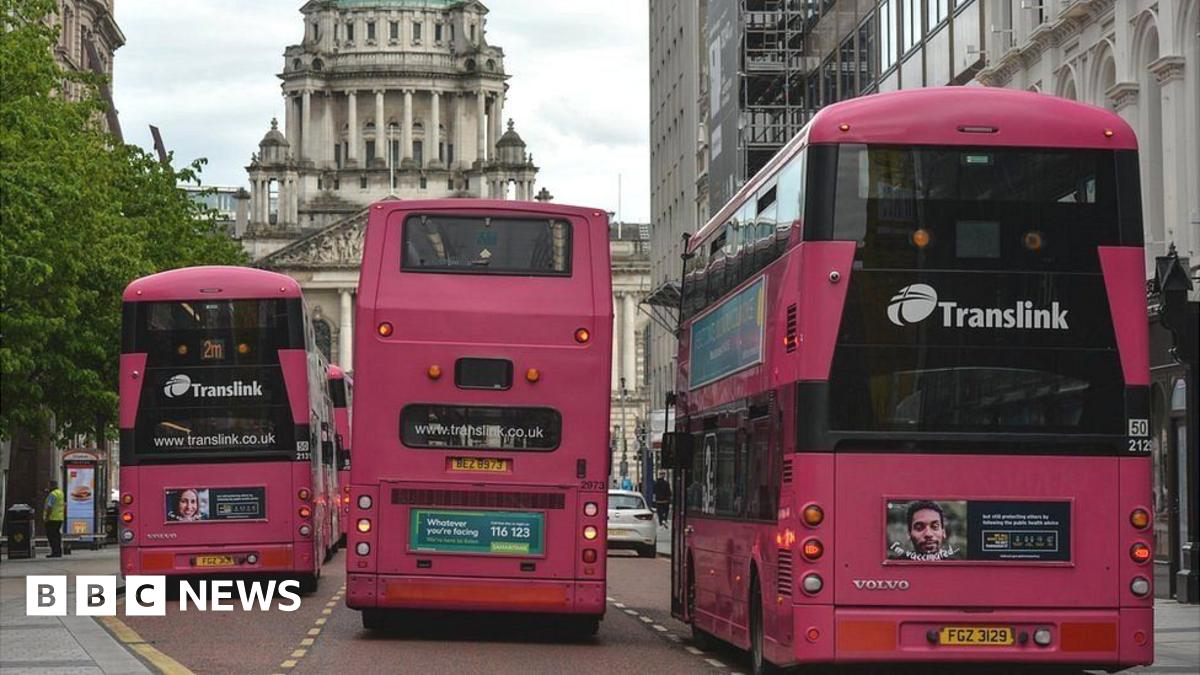 Translink bus stop and timetable changes announced for July - BBC News