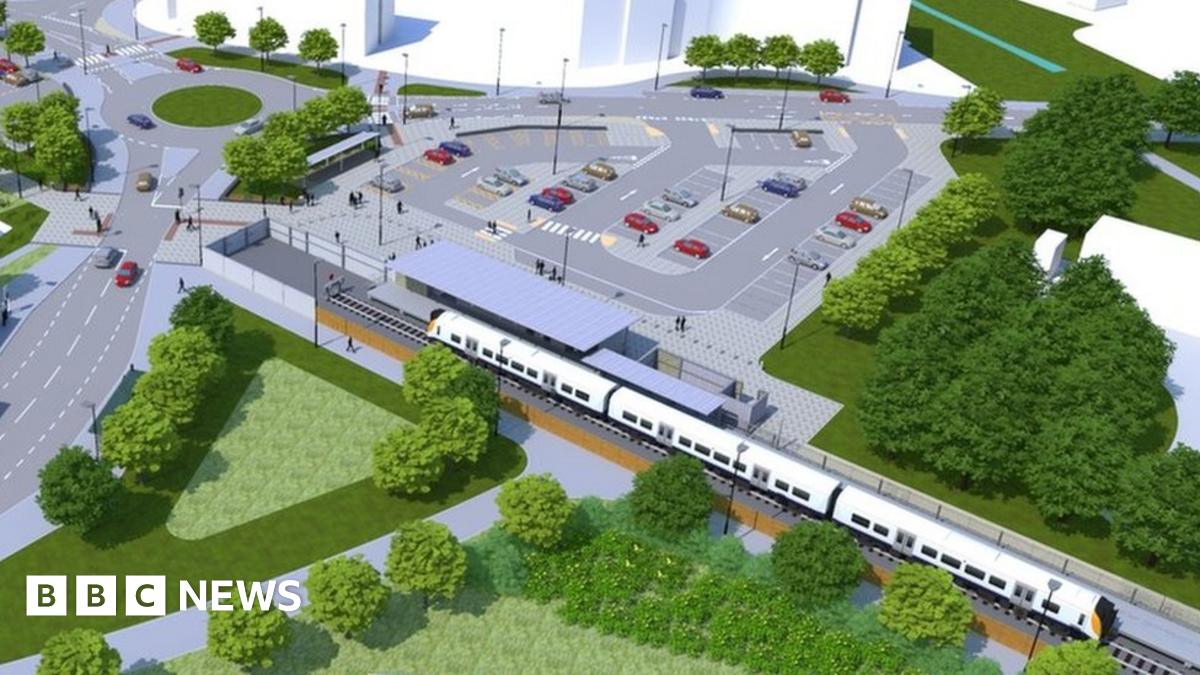 First images of new Portishead and Pill train stations - BBC News