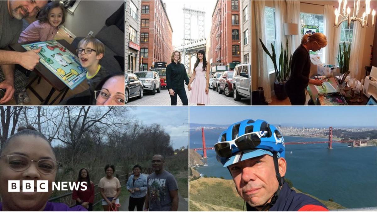 Coronavirus: A snapshot of American life under lockdown - BBC News