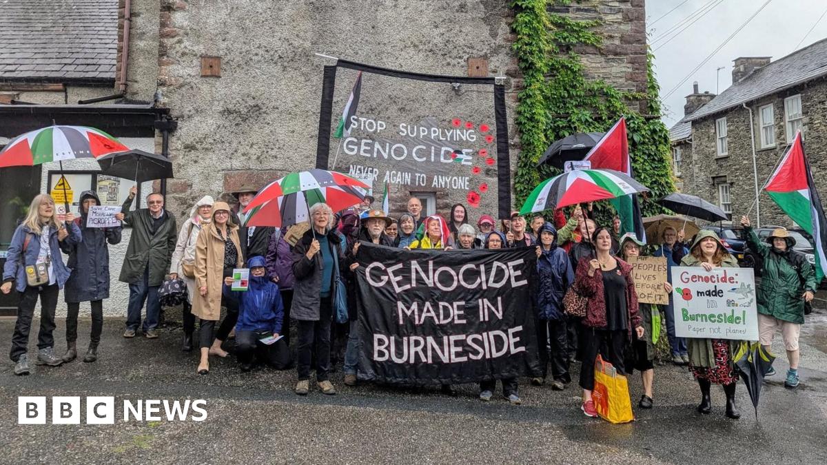 Cumbria firm says Gaza protest evictions 'last resort' - BBC News