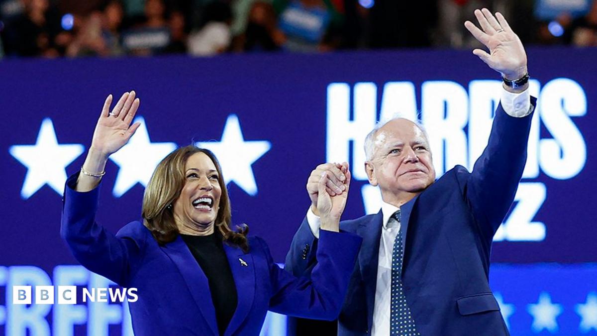 Harris and Walz to sit for first interview of campaign - BBC News