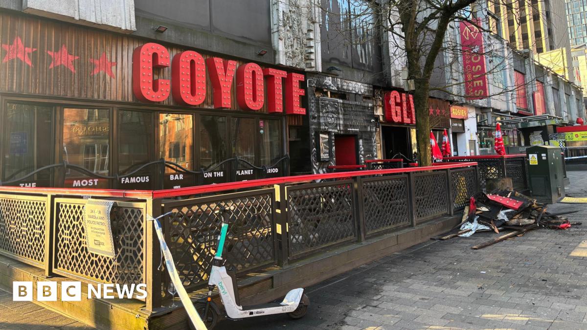 Police investigate Broad Street bar arson after trams suspended - BBC News