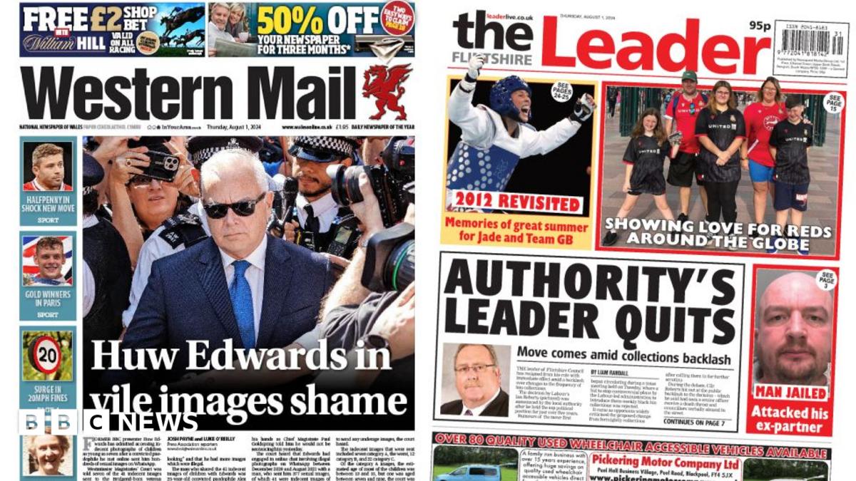 Wales' papers: 'Surge in 20mph fines' and 'star's shame' - BBC News