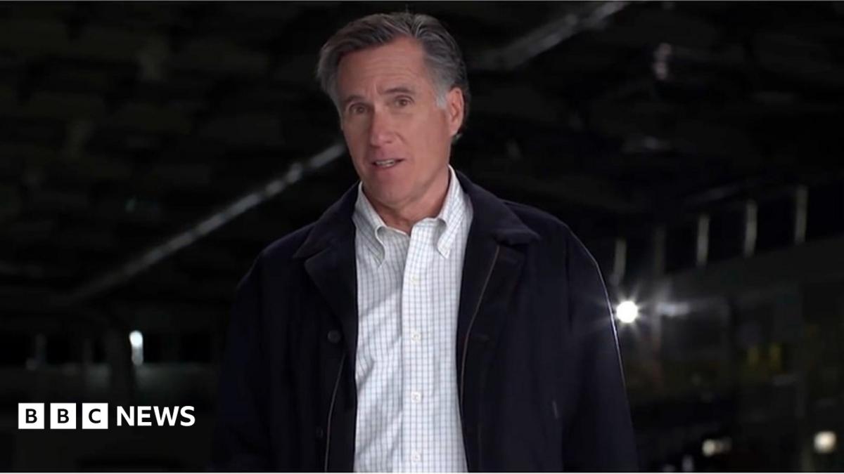 Mitt Romney launches Utah Senate campaign with dig at Trump - BBC News