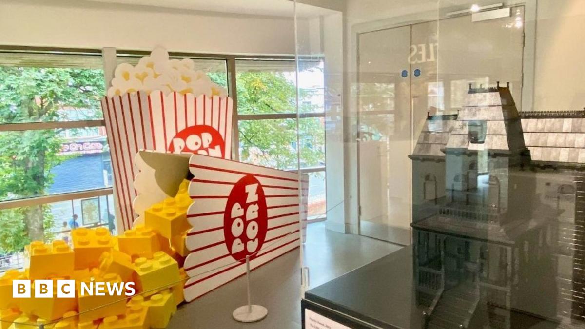 Middlesbrough Lego exhibit a 'humorous look at pop culture' - BBC News