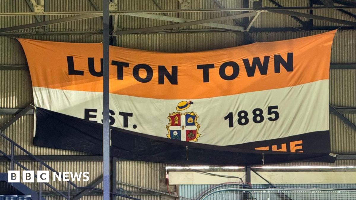Luton Town football fan's anger at 'betrayed' flag coverup - BBC News