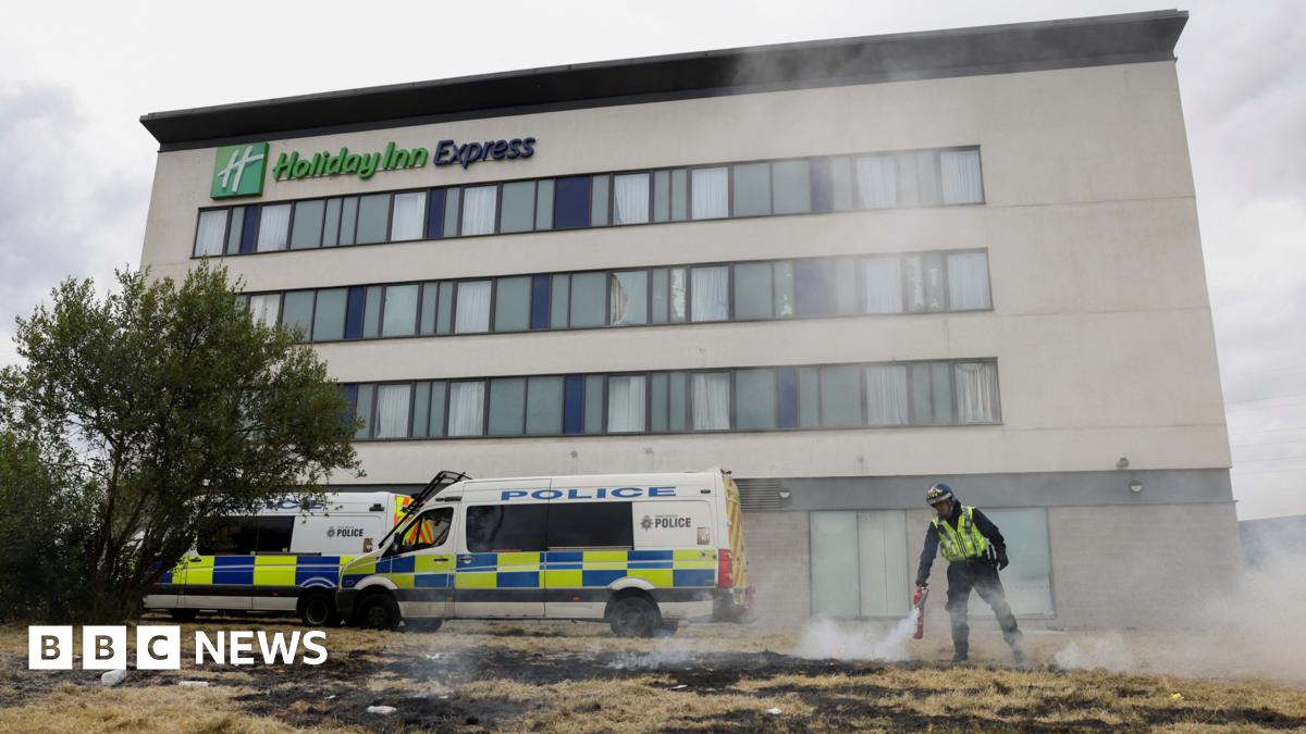 Manvers hotel riot: Two men charged with violent disorder - BBC News
