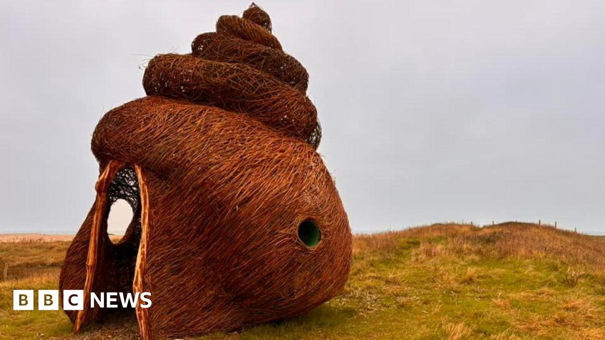 Emoji: Artist defends controversial 'poo-shaped' shelter - BBC News