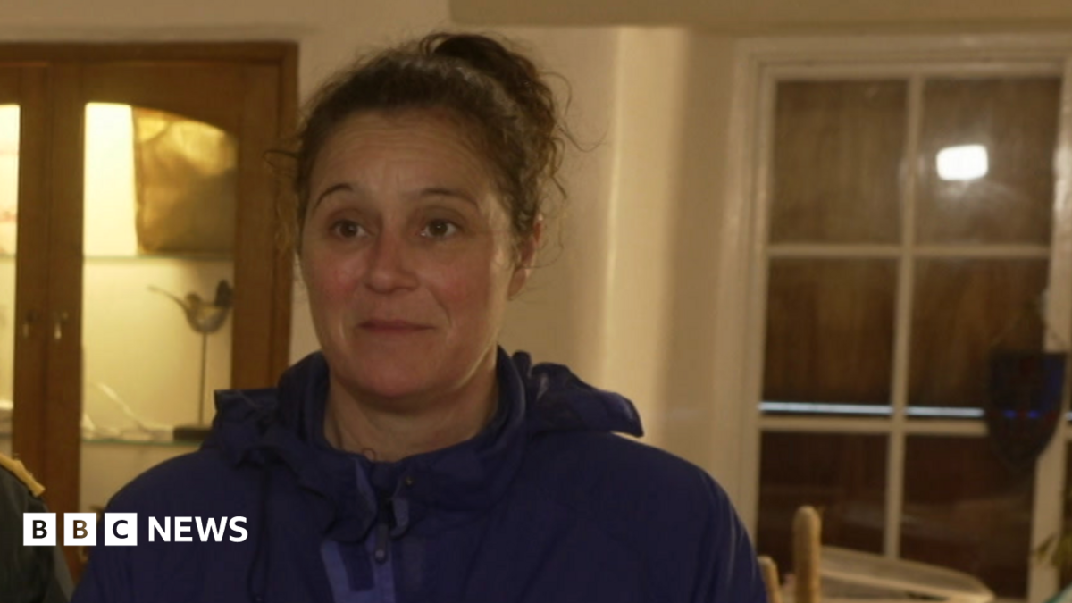 'It's a terrifying time' says storm-hit Torcross resident - BBC News