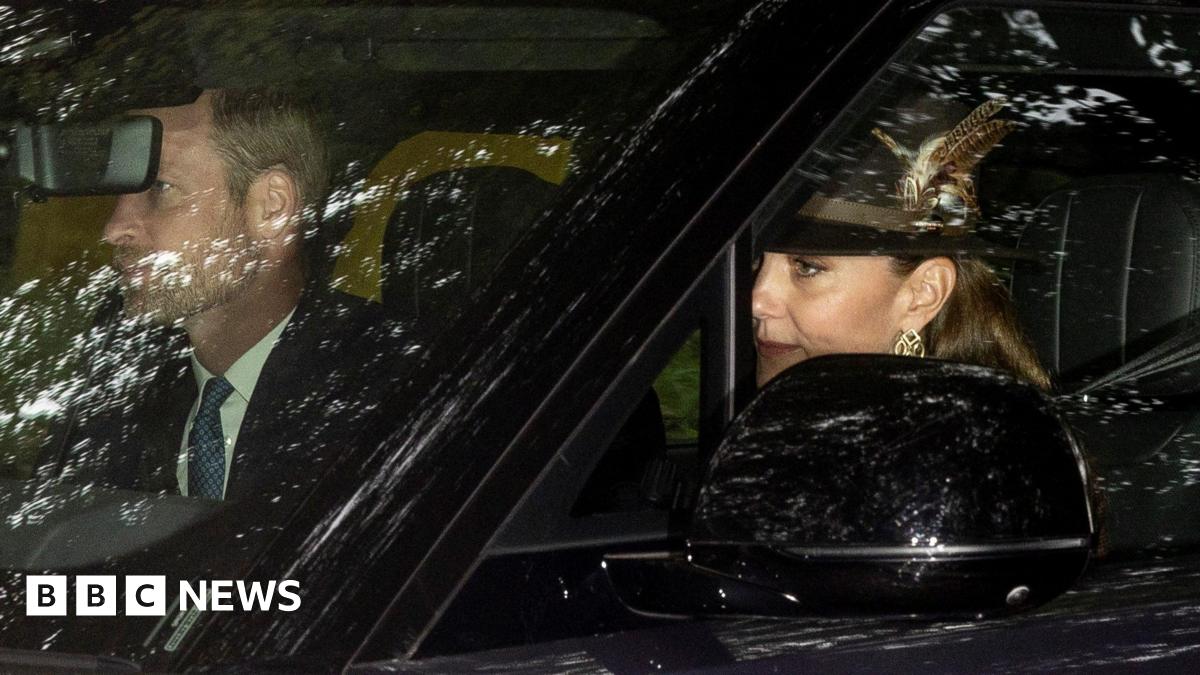 Kate seen in public for first time since cancer treatment ended - BBC News