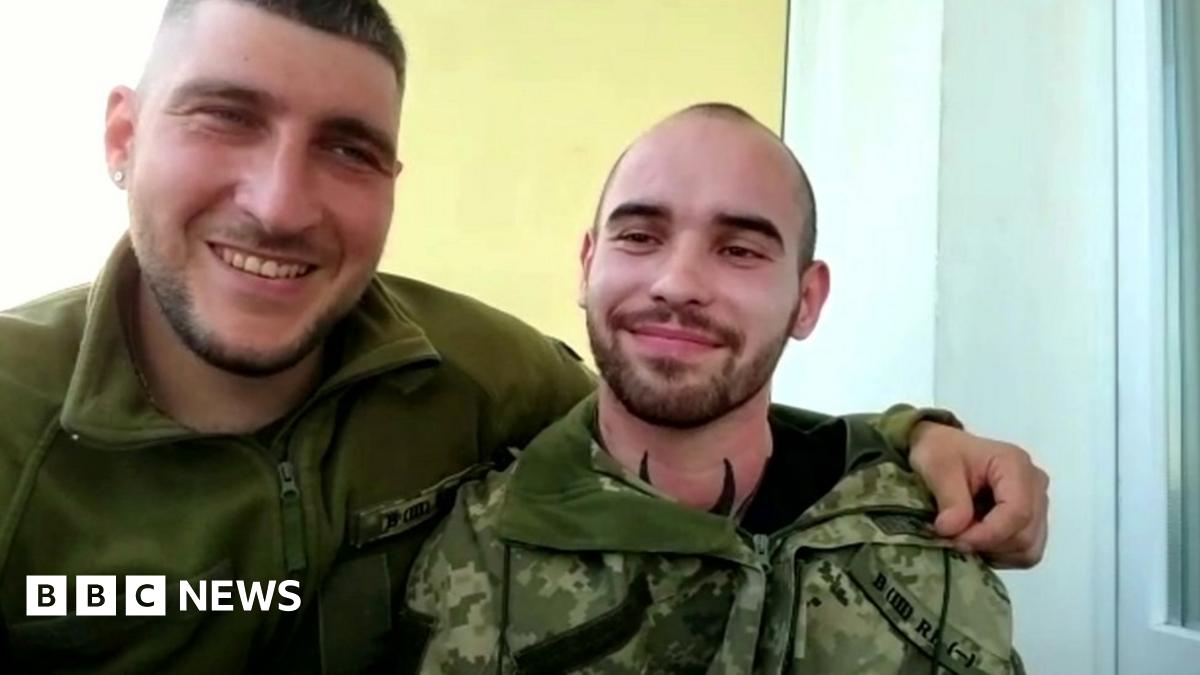 Eurovision 2023: Contest inspires Ukraine's LGBT troops - BBC News