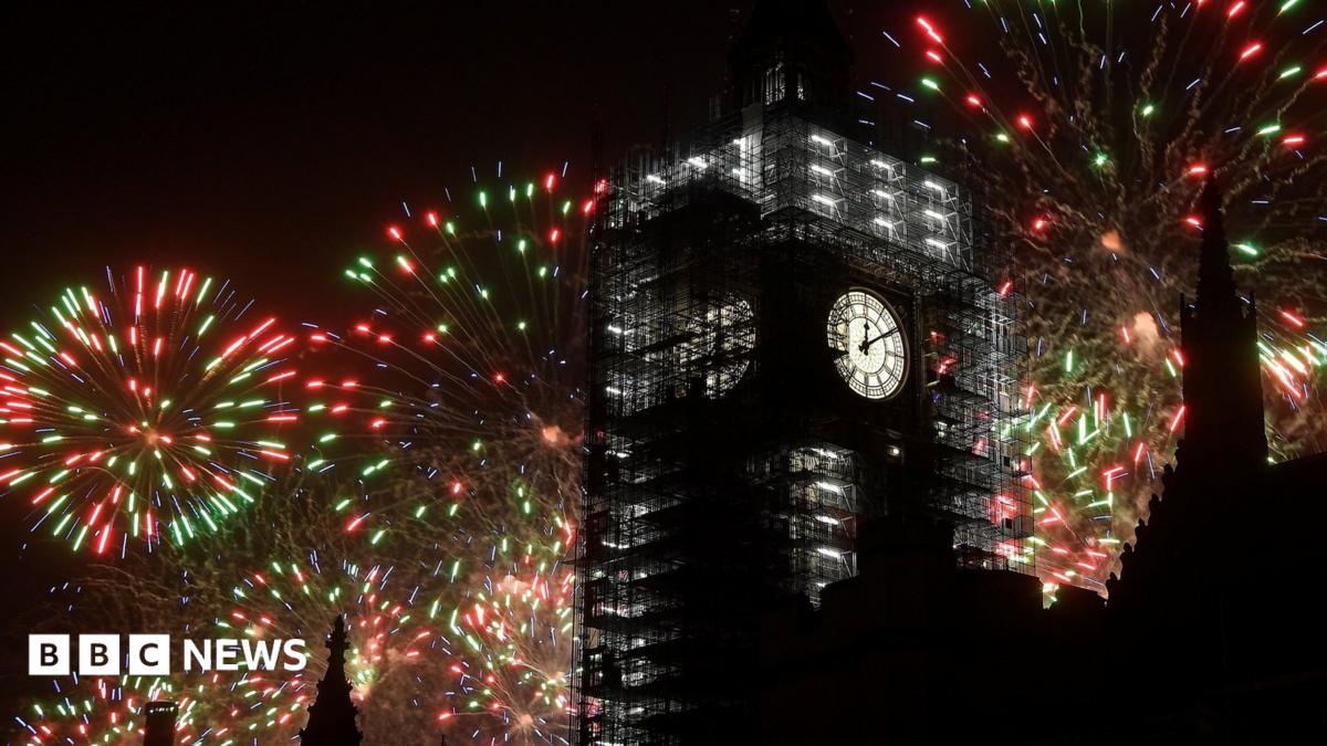 Spectacular new year firework displays welcome 2018 - BBC News