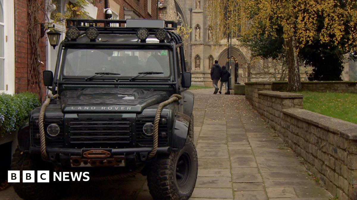 Lincolnshire church path blocked with car after access row - BBC News