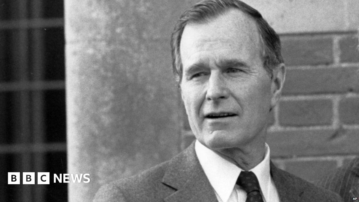 George HW Bush slams Rumsfeld and Cheney in new biography - BBC News