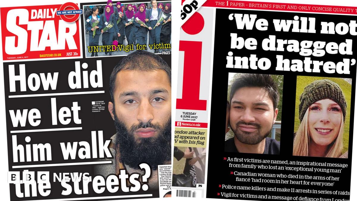 Newspaper headlines: 'How did London attacker slip through?' - BBC News