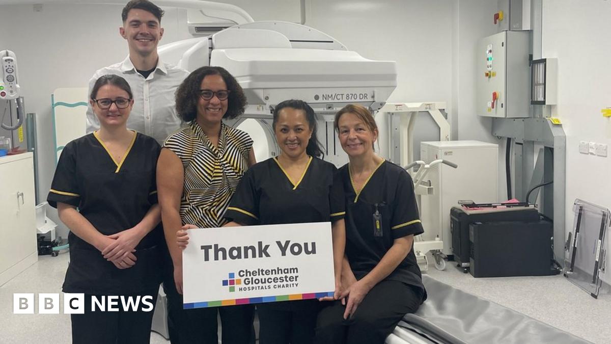 Gloucestershire community raises £600k for new hospital scanner - BBC News