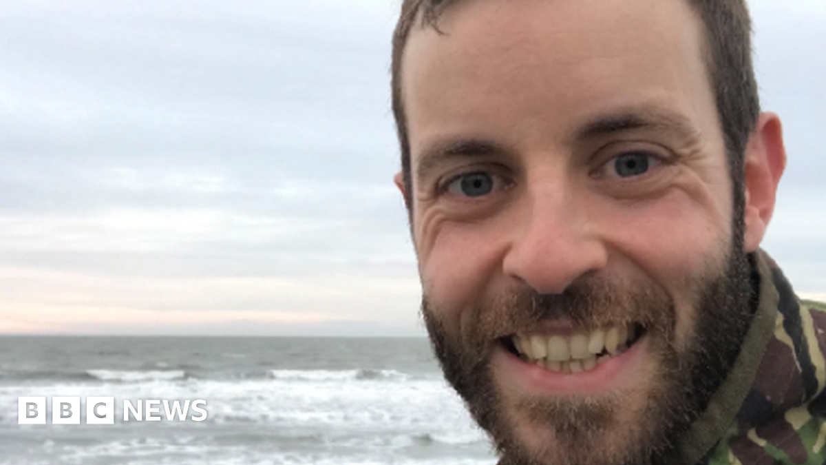 YouTuber Tom Davies walks straight line across Wales - BBC News