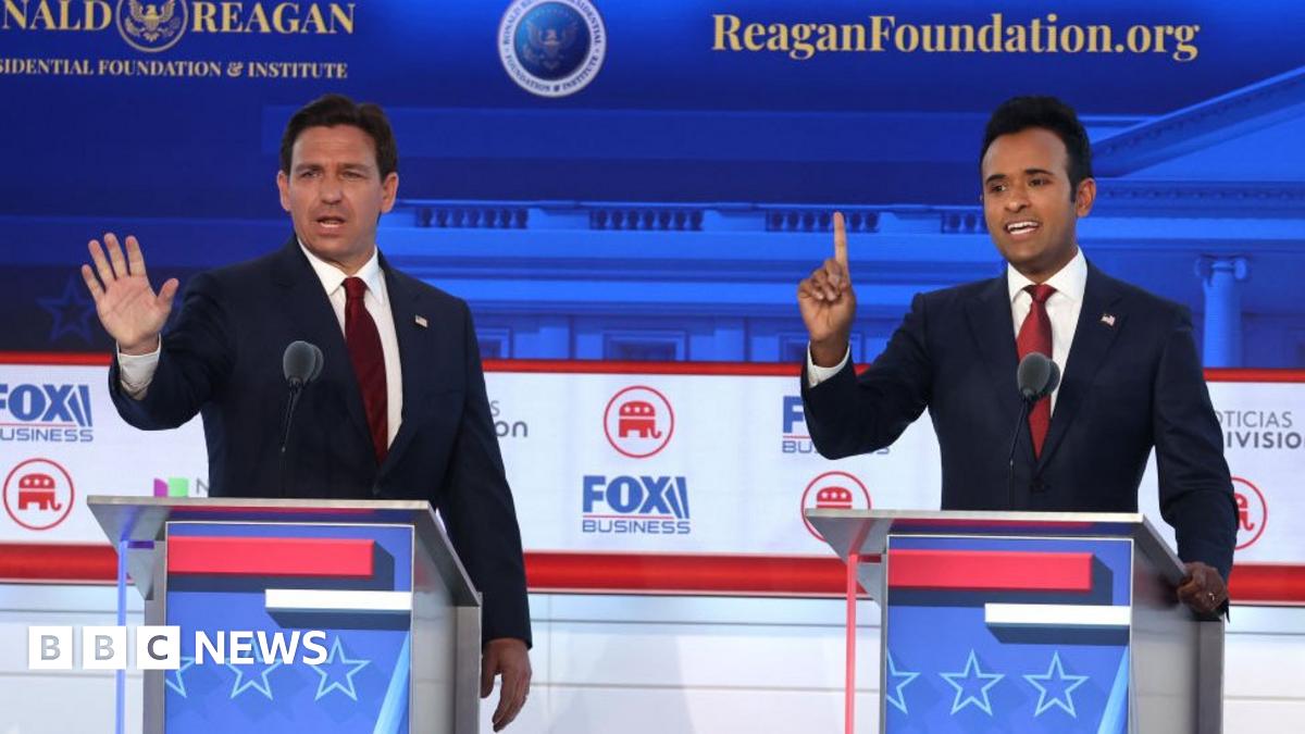 Republican debate live updates: Rivals face off in debate as Trump ...