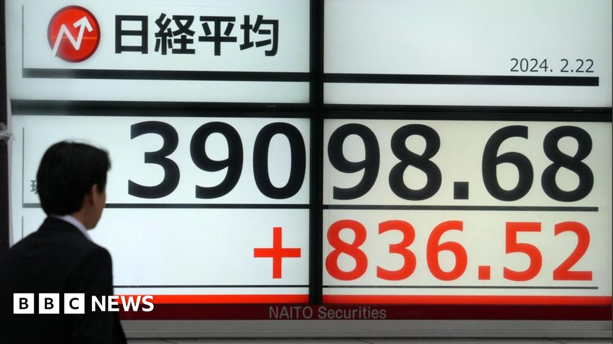 Nikkei: Japan's main stock index closes above 1989 record high - BBC News