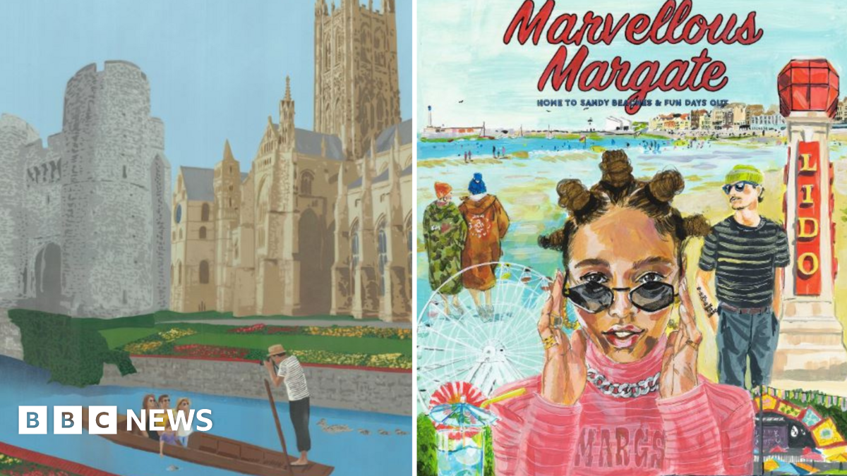 Kent: Artists create vintage-inspired posters to boost rail use - BBC News